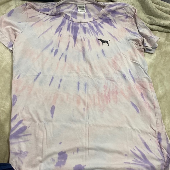PINK Victoria's Secret | Tops | Va Pink T Shirt Tyedyed | Poshmark
